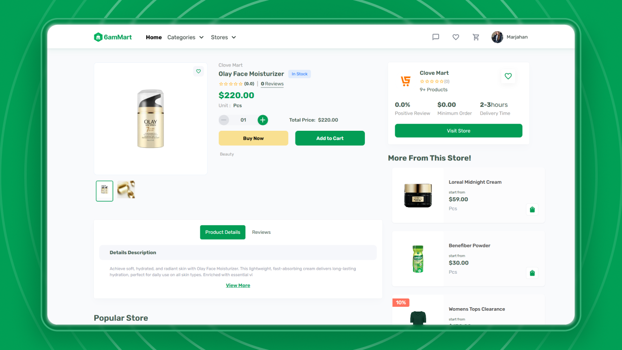 6amMart - React User Website by sixamtech | CodeCanyon